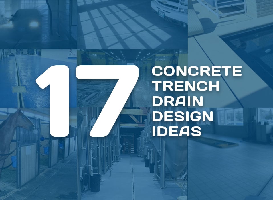 17 Concrete Trench Drain Design Ideas